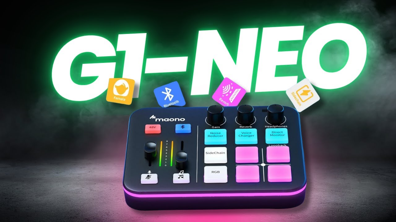 MaonoCaster G1 NEO Gaming Audio Mixer Unboxing & Overview - YouTube