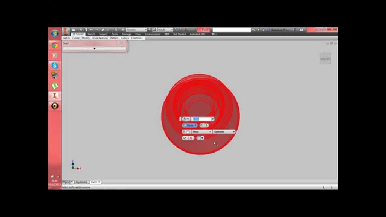 How to create an abstract vase in Autodesk Inventor - YouTube