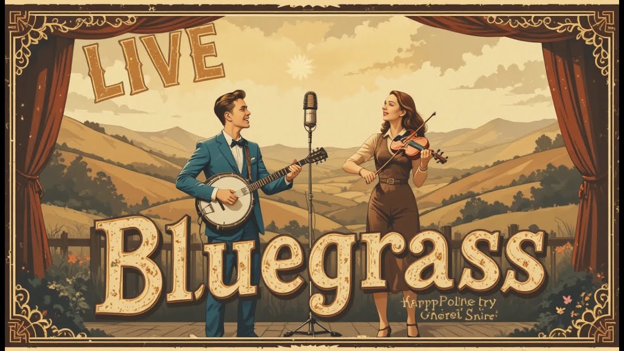 Joyful Bluegrass Banjo & Fiddle LIVE | Happy Country Music - YouTube