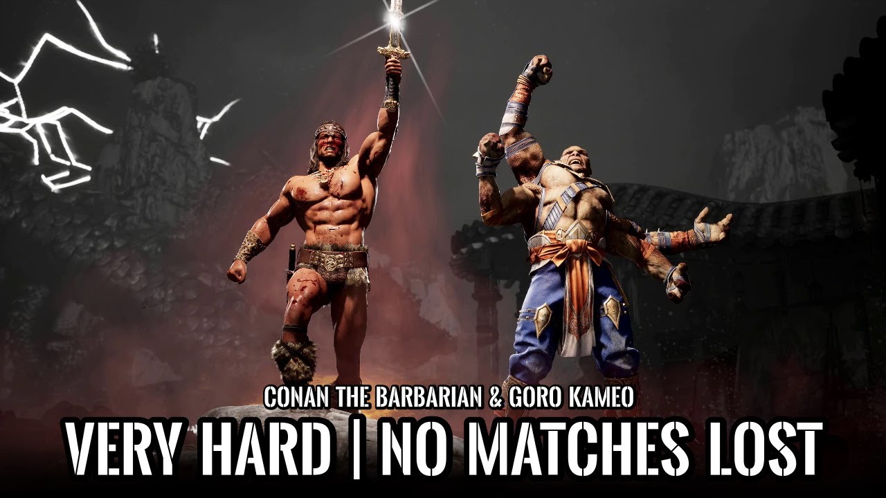 MORTAL KOMBAT 1 | CONAN The Barbarian & Goro Kameo | VERY HARD | No ...