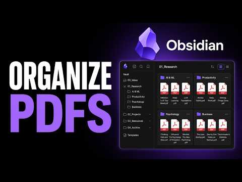 How To Organize PDFs In Obsidian [Full Guide]