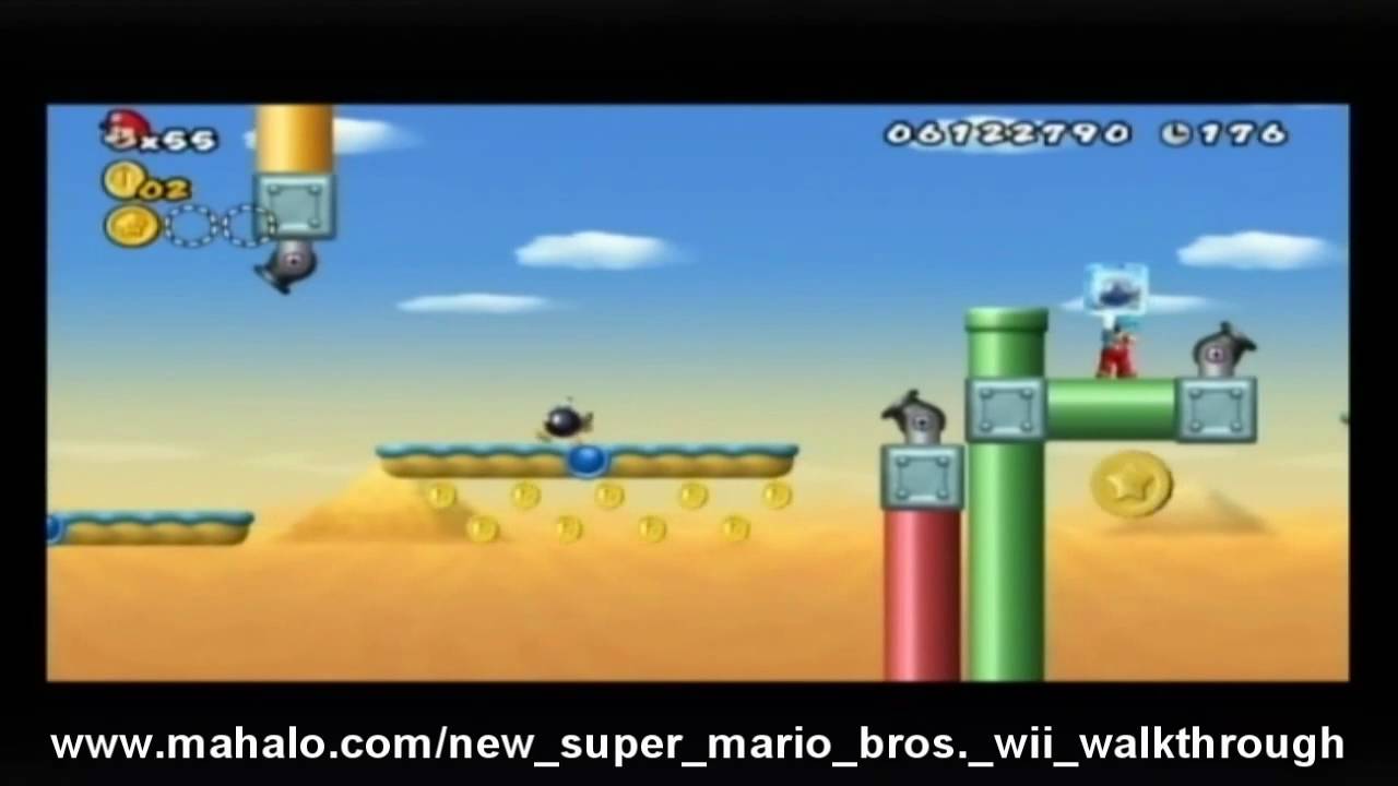 New Super Mario Bros. Wii Walkthrough - World 9-4 - YouTube