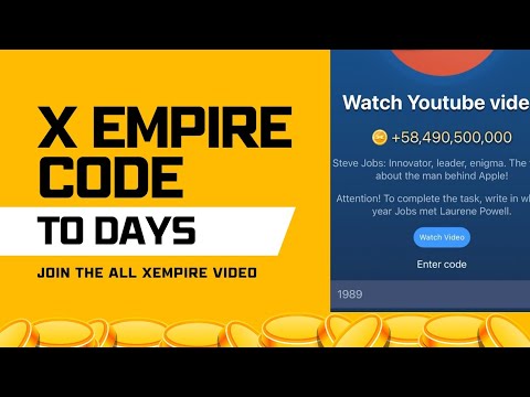 X Empire Code Today | X Empire Youtube Code Today| All Quests Code x ...