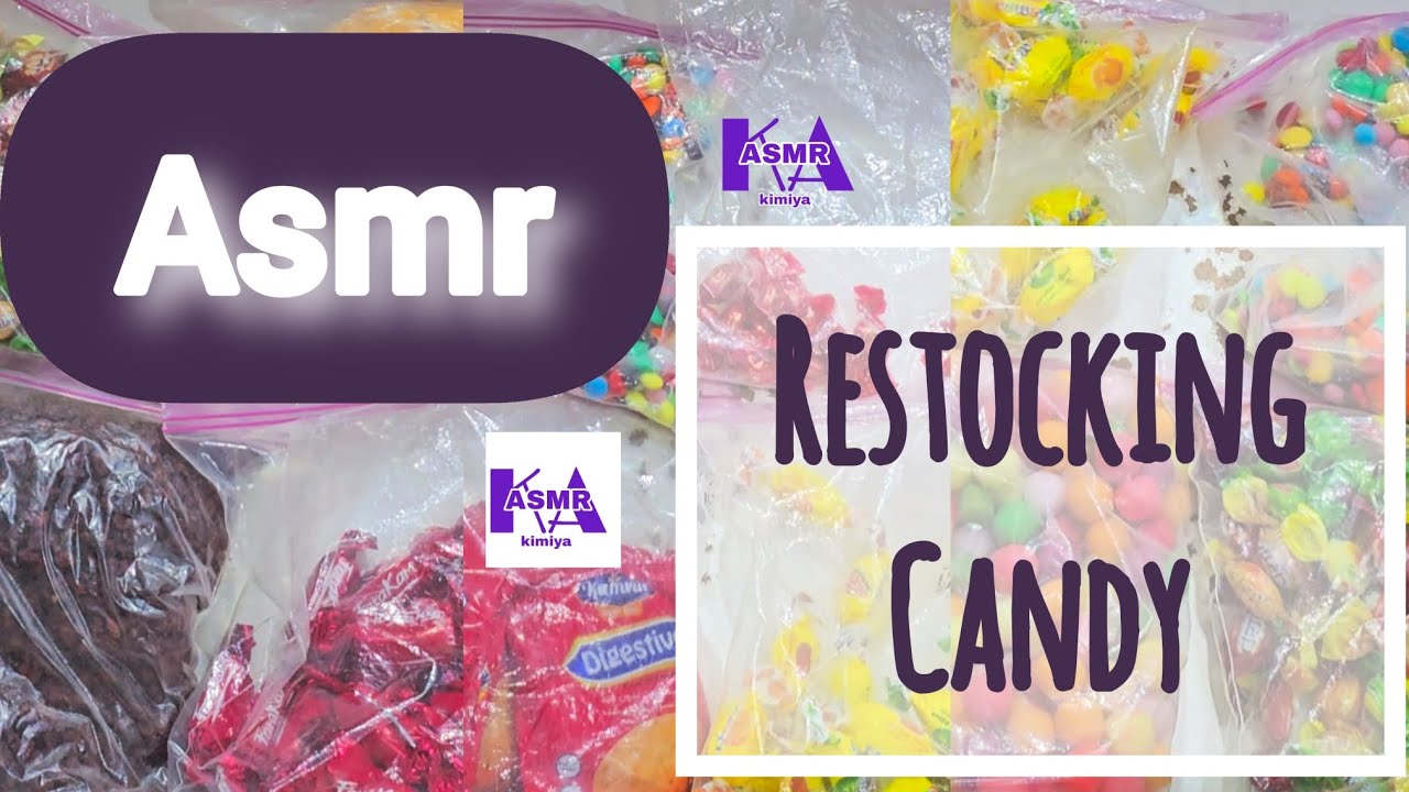 ASMR restocking drawer candy🧁🍰🎂 - YouTube