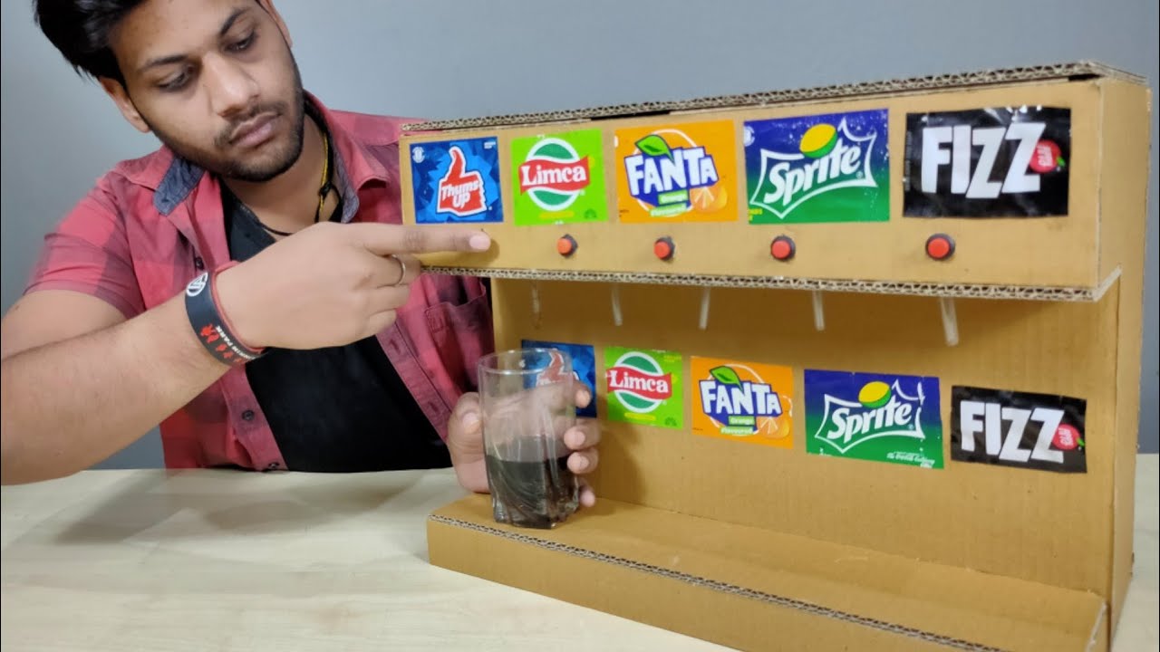 How To Make Coca-cola Soda Fountain Machine With 5 Different Drink ll ...