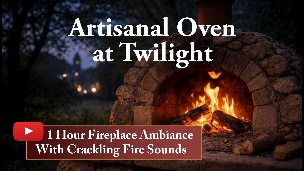 Artisan Oven at Twilight — Relaxing 1 Hour Fireplace with Crackling ...