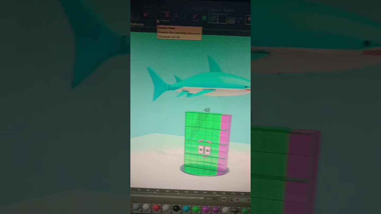 numberblocks 48 vs shark - YouTube
