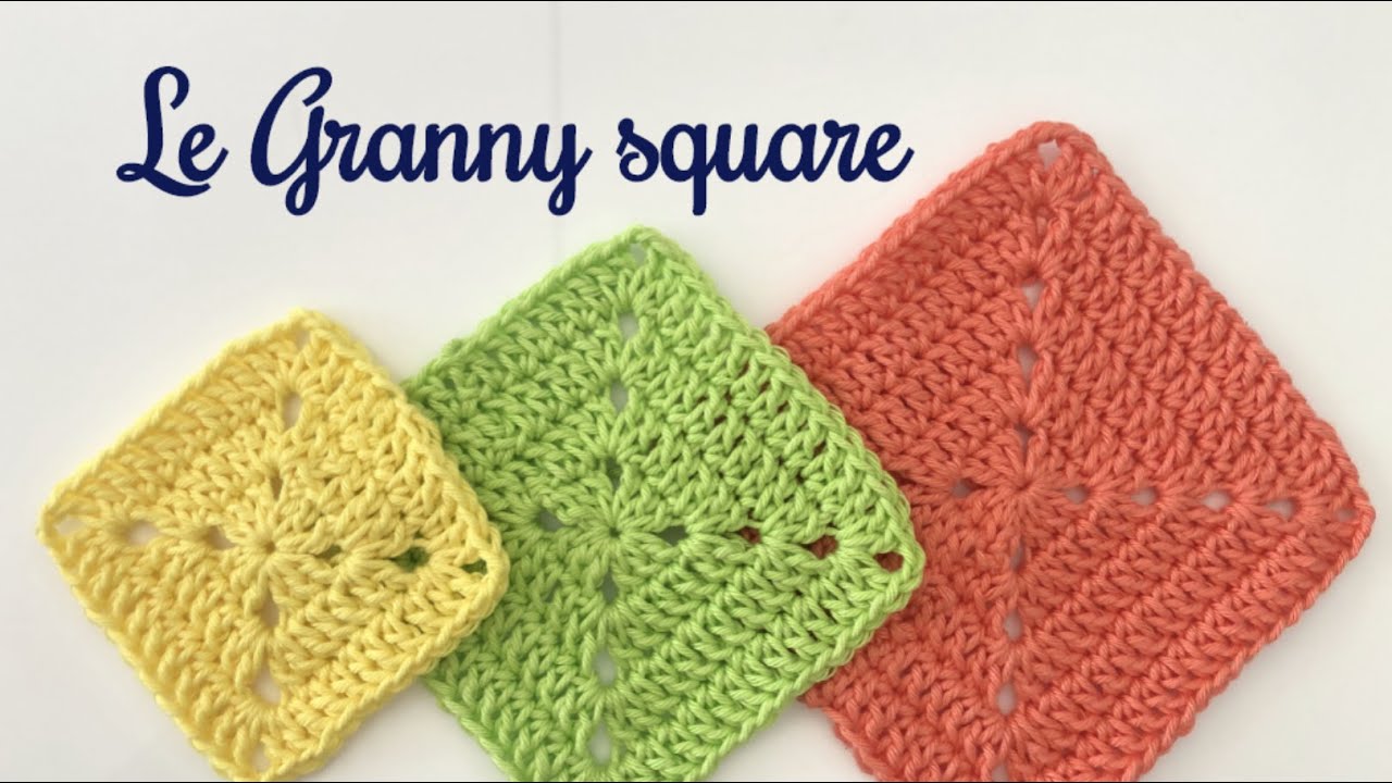 Tuto crochet débutant le carré granny classique facile - easy granny ...