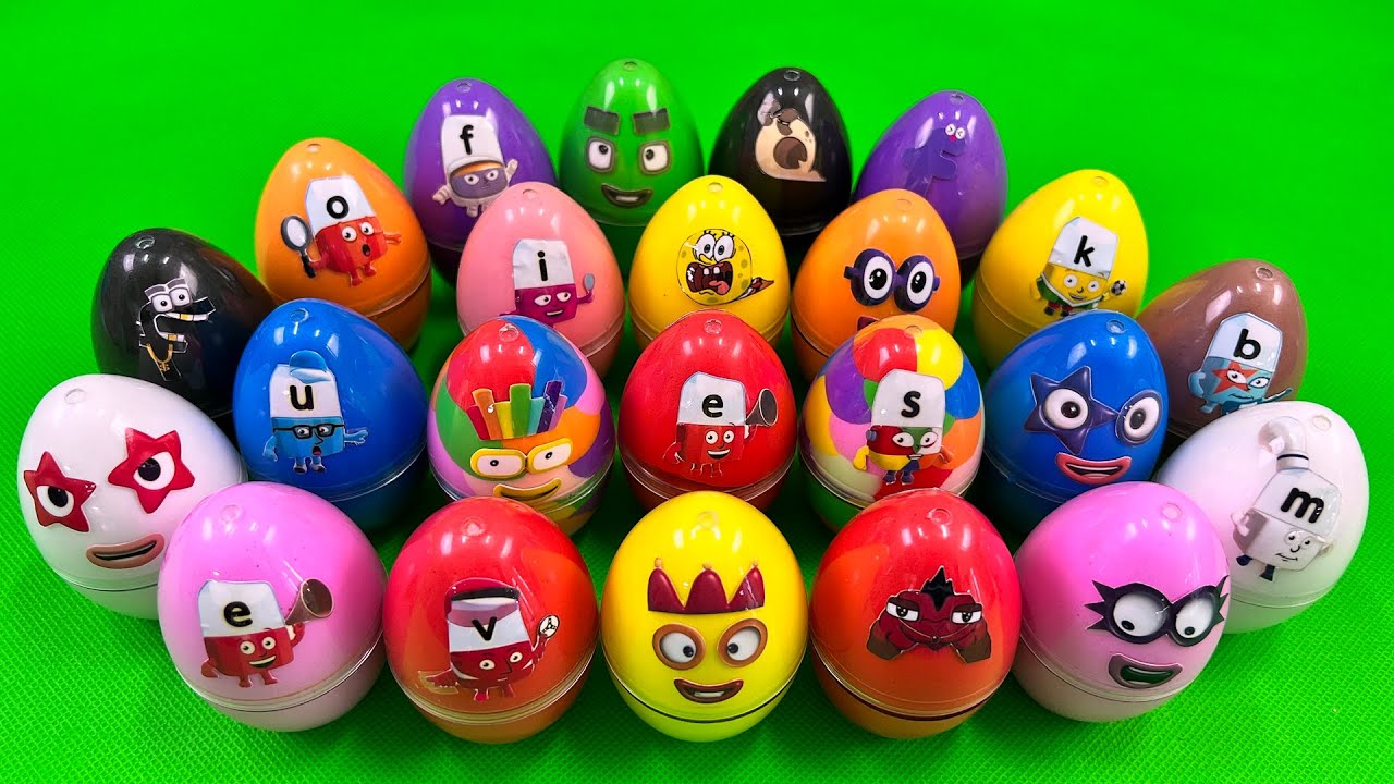 Looking Numberblocks, Alphablocks, Alphabet Lore with Dinosaur Egg, Mix ...