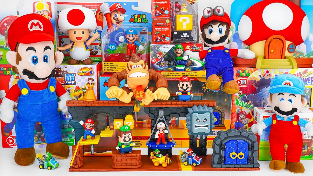 Super Mario Bros Unboxing Toys Review 🍄 World of Nintendo Super Mario ...