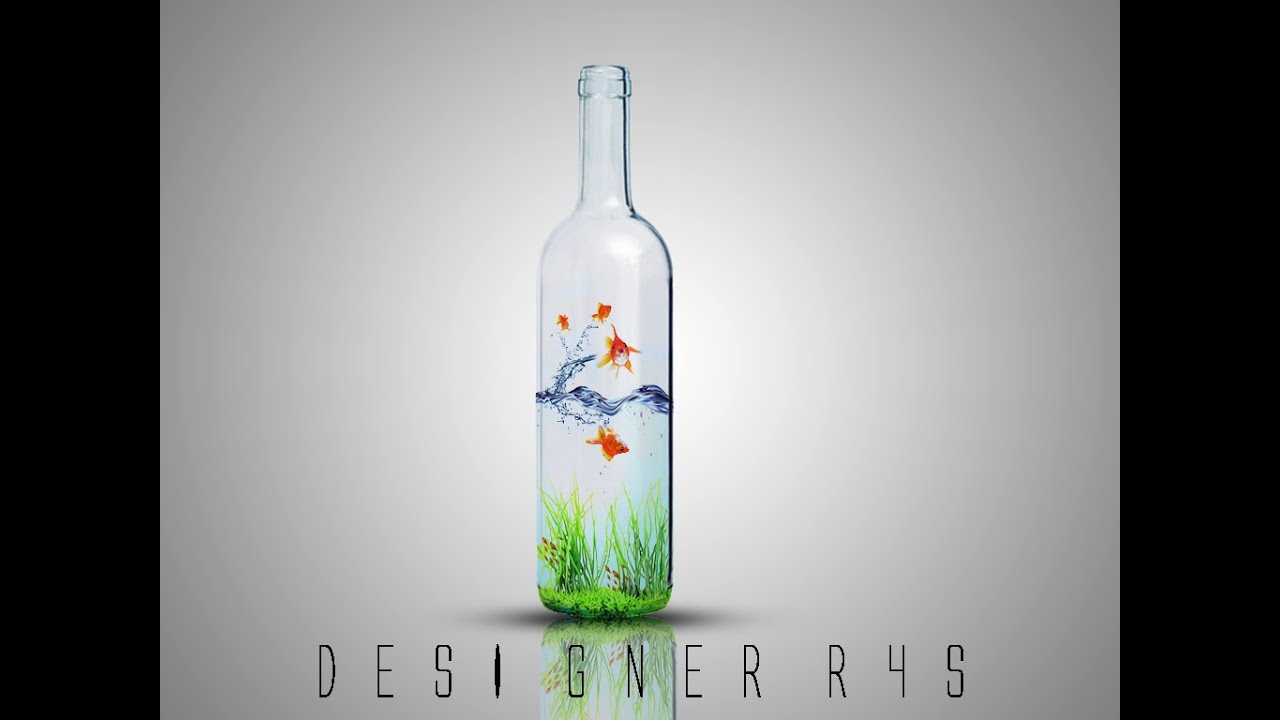 The Bottle Photoshop Manipulation Creative Tutorial Youtube
