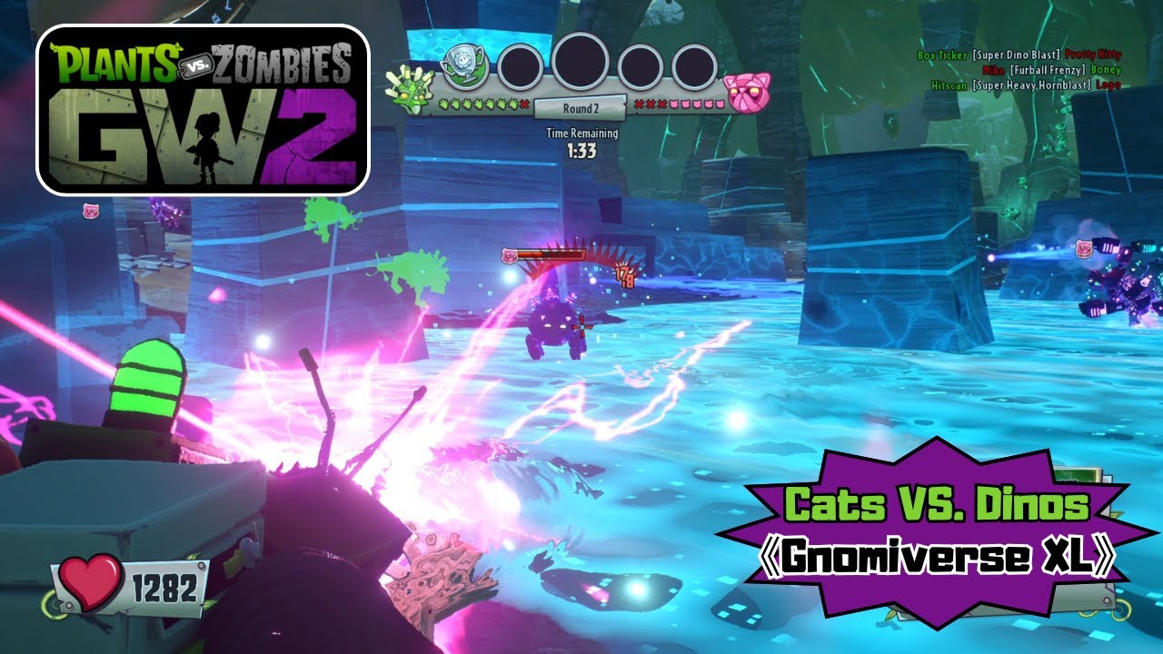 PvZ GW 2 | Cats VS. Dinos | Gnomiverse XL | GW2 MOD - YouTube