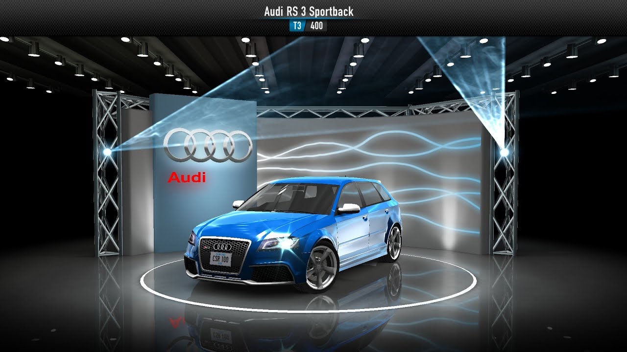 CSR Top Speed Challenge: Audi RS3 Sportback (Stock) - YouTube