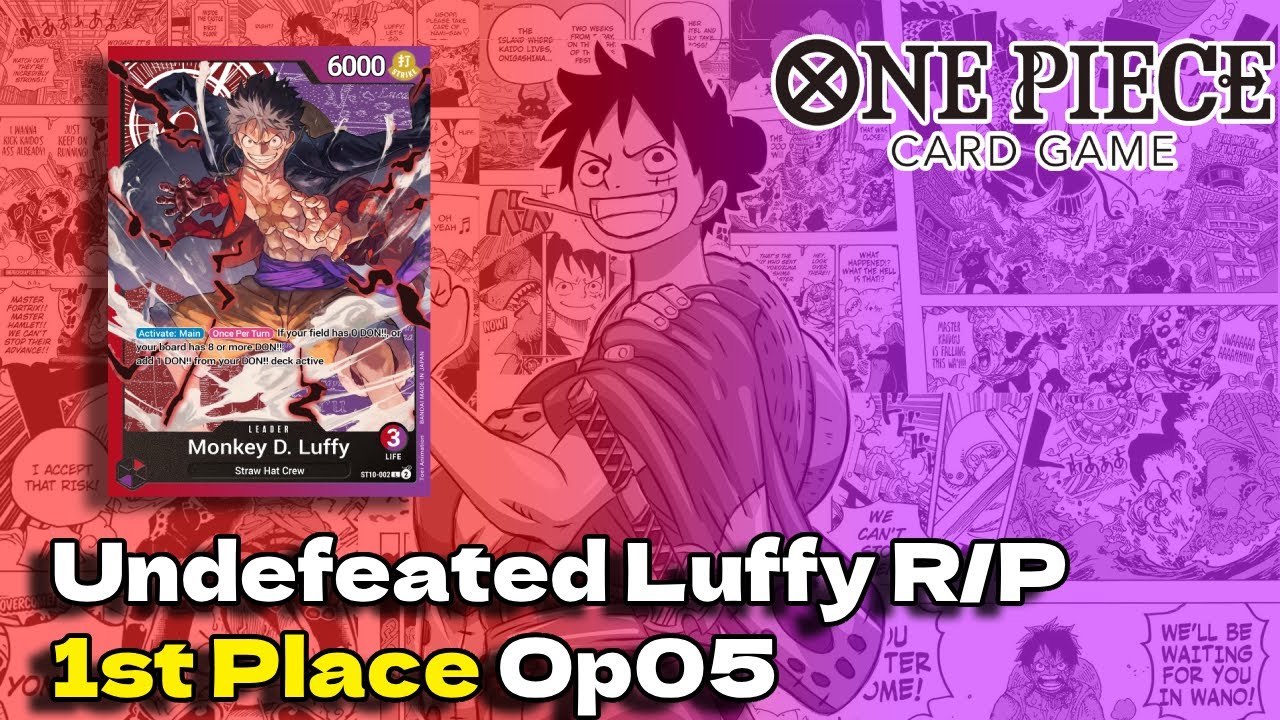 One Piece TCG - Deck Profile Andrea Abbate UNDEFEATED (5-0) Luffy R/P ...