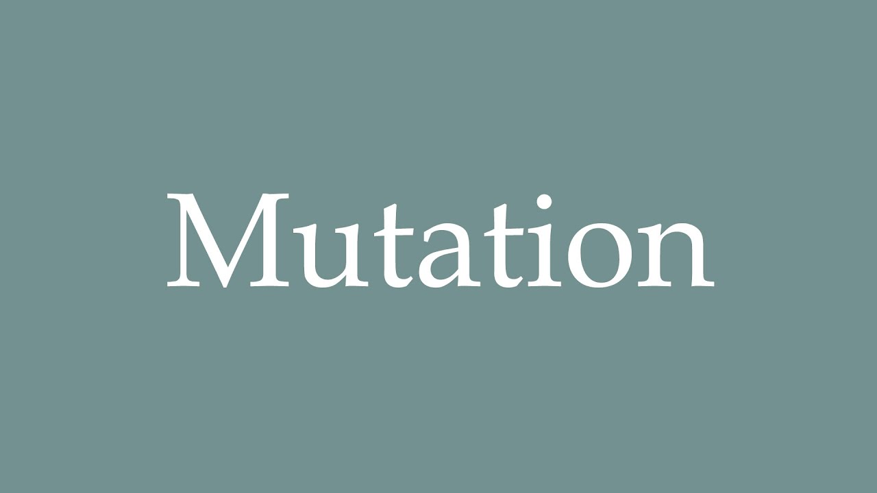 How to Pronounce ''Mutation'' Correctly in French - YouTube