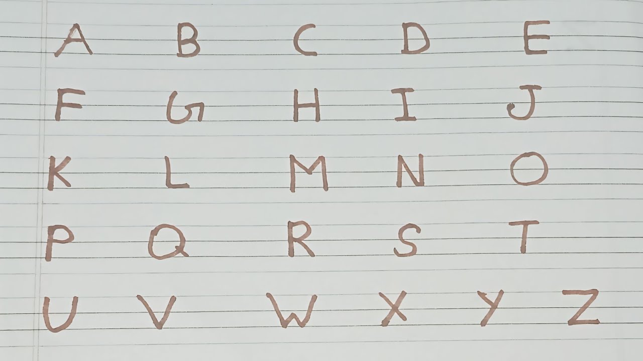 Abc write and learn Alphabets abc for kids /capital letters/ Abc write ...