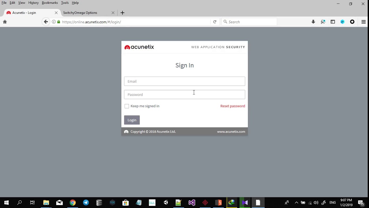 Bypass Acunetix Login Page - YouTube