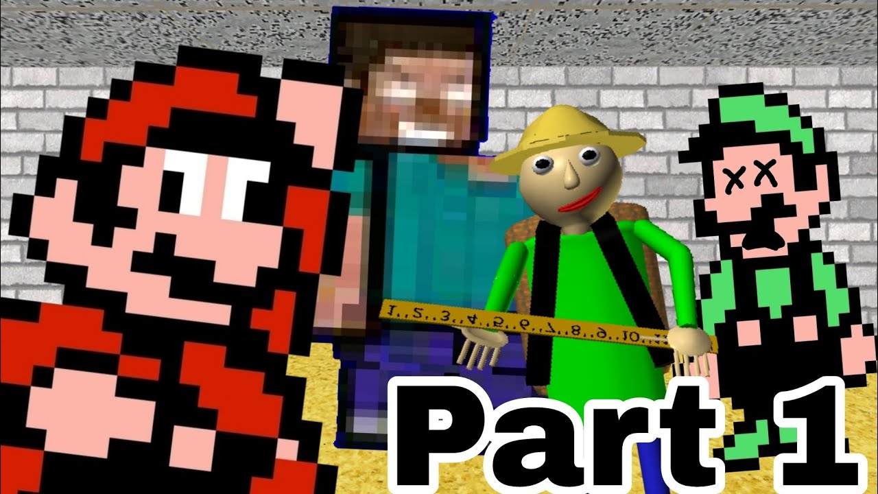 Baldi's Basic VS Mario - Flipaclip Animation (Part 1/3) - YouTube