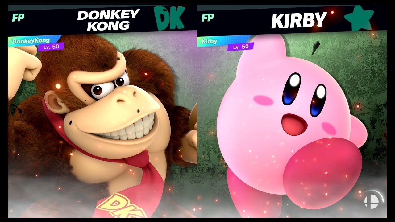 Super Smash Bros Ultimate Amiibo Fights – 6pm Poll Donkey Kong vs Kirby - YouTube