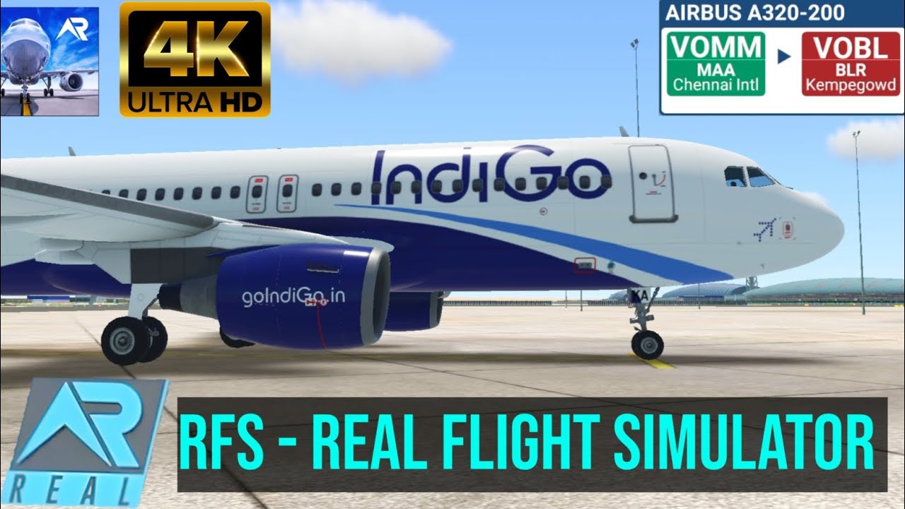 RFS - Real Flight Simulator - Chennai to Bangalore || Full Flight ...