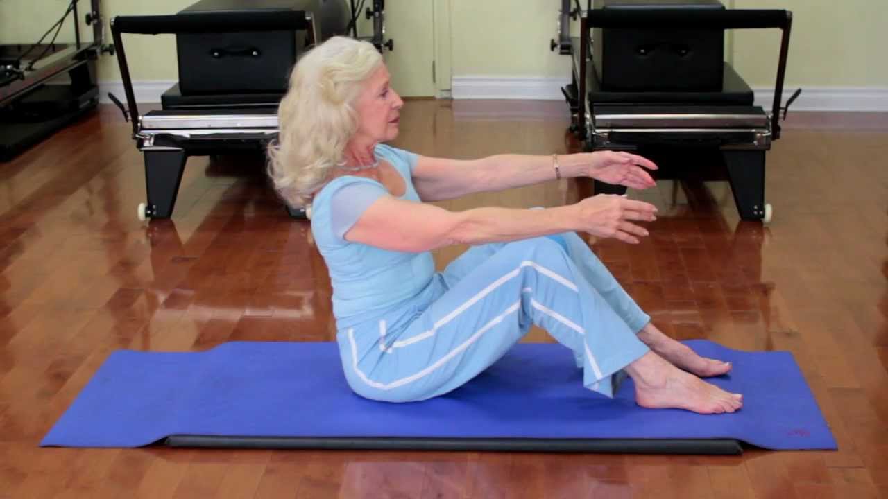 Pilates Exercise - Seated Half Roll - YouTube