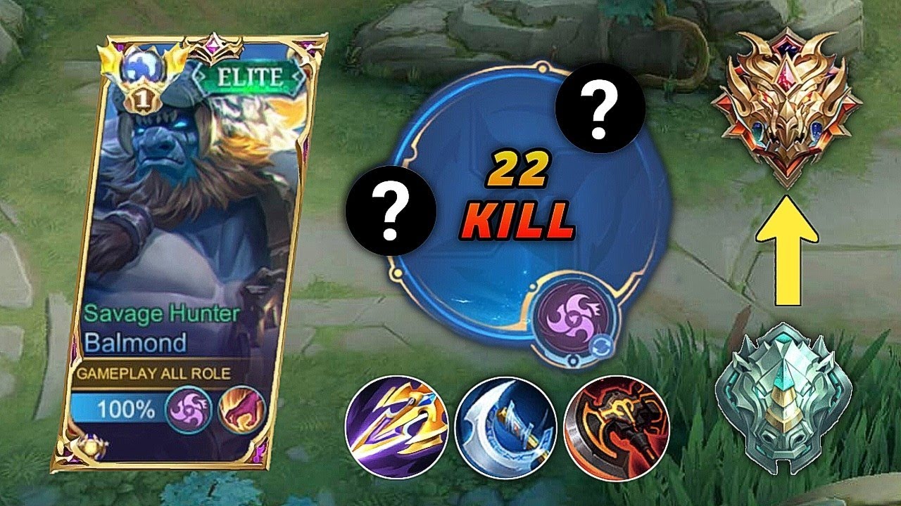 22 KILLS, BALMOND BEST BUILD & PERFECT EMBLEM 2023!! BALMOND JUNGLER ...