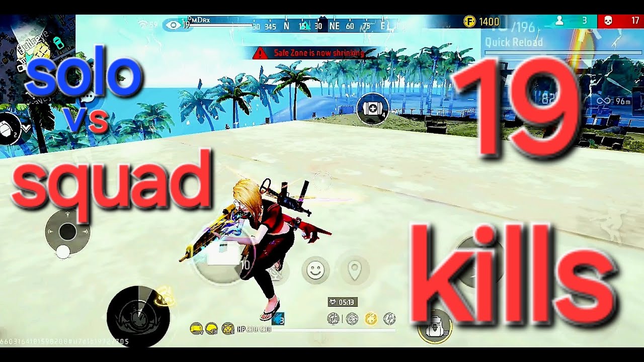 Free fire Gameplay || free fire 1vs4 || ff with RAWSUN GAMER - YouTube