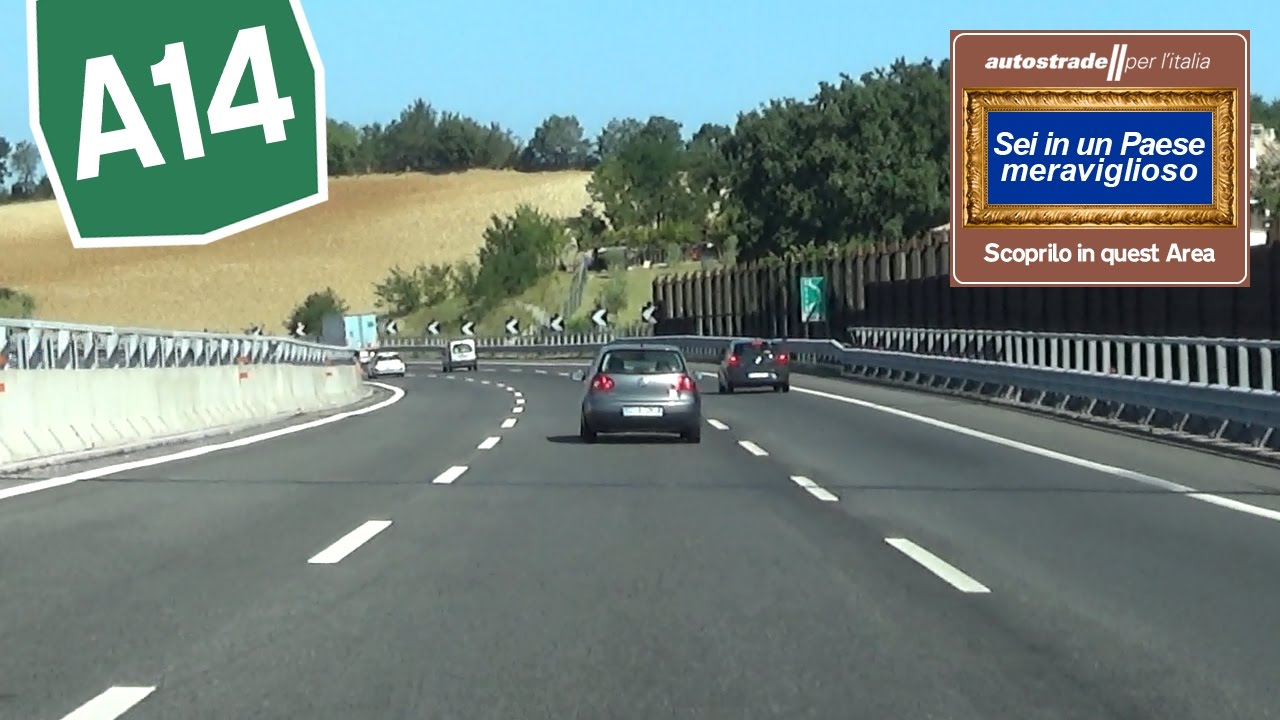 IT / A14 Ancona nord - Rimini sud / Austostrada Adriatica - YouTube