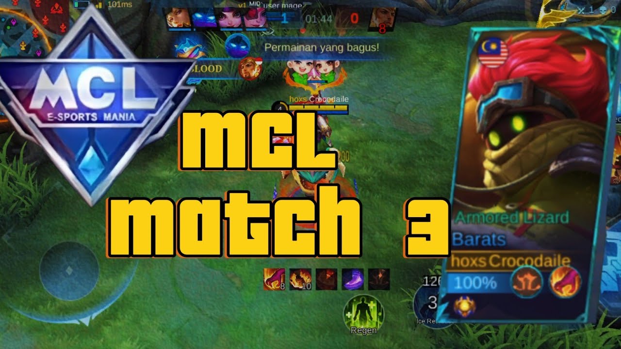 Match ke3 Mcl | gagal mendapatkan piala Mcl Musuh mainya agresif full ...