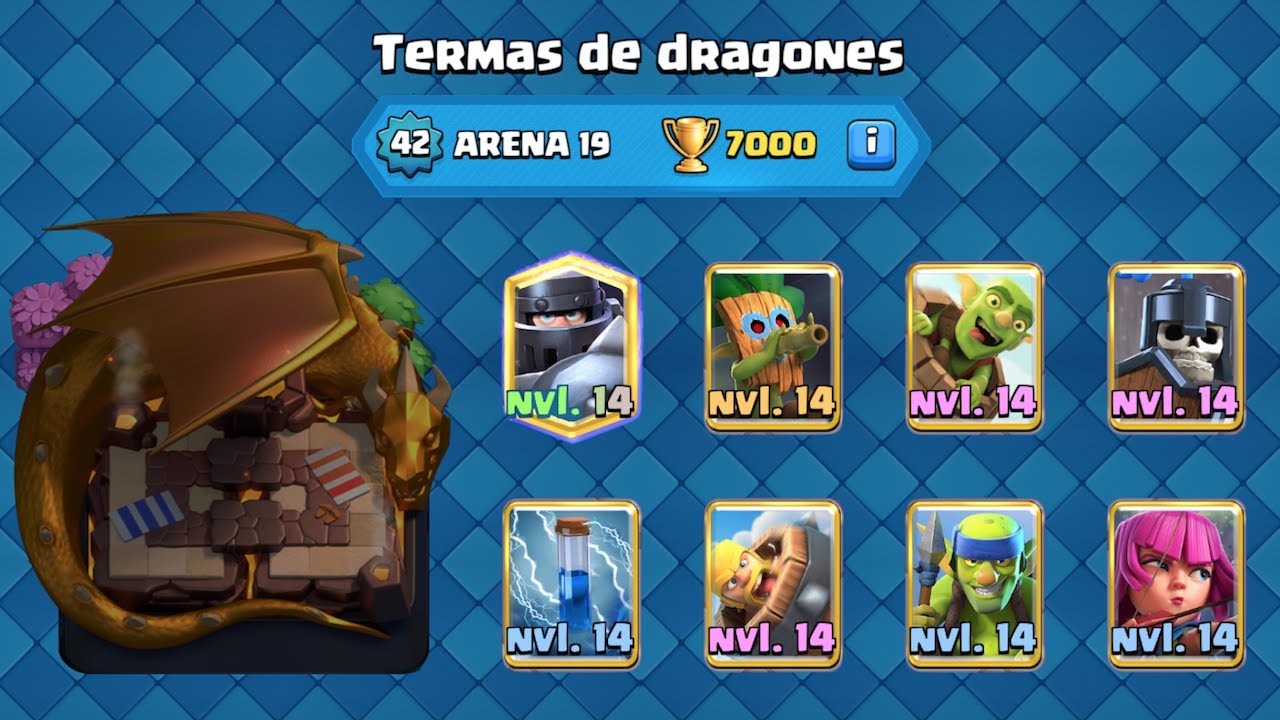 Clash Royale 💥Mazo para Arena 19💥Termas de Dragones - YouTube