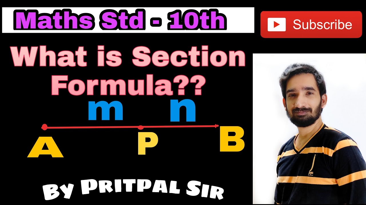 Section formula | Coordinate Geometry | Class 10 | Maths | Pritpalsir ...