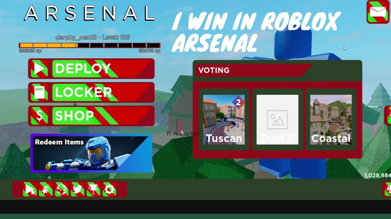 I win in Roblox arsenal! #Roblox #Robloxarsenal - YouTube