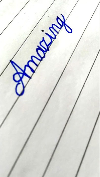 "Amazing" in cursive writing || Cursive for beginners || how to write ...