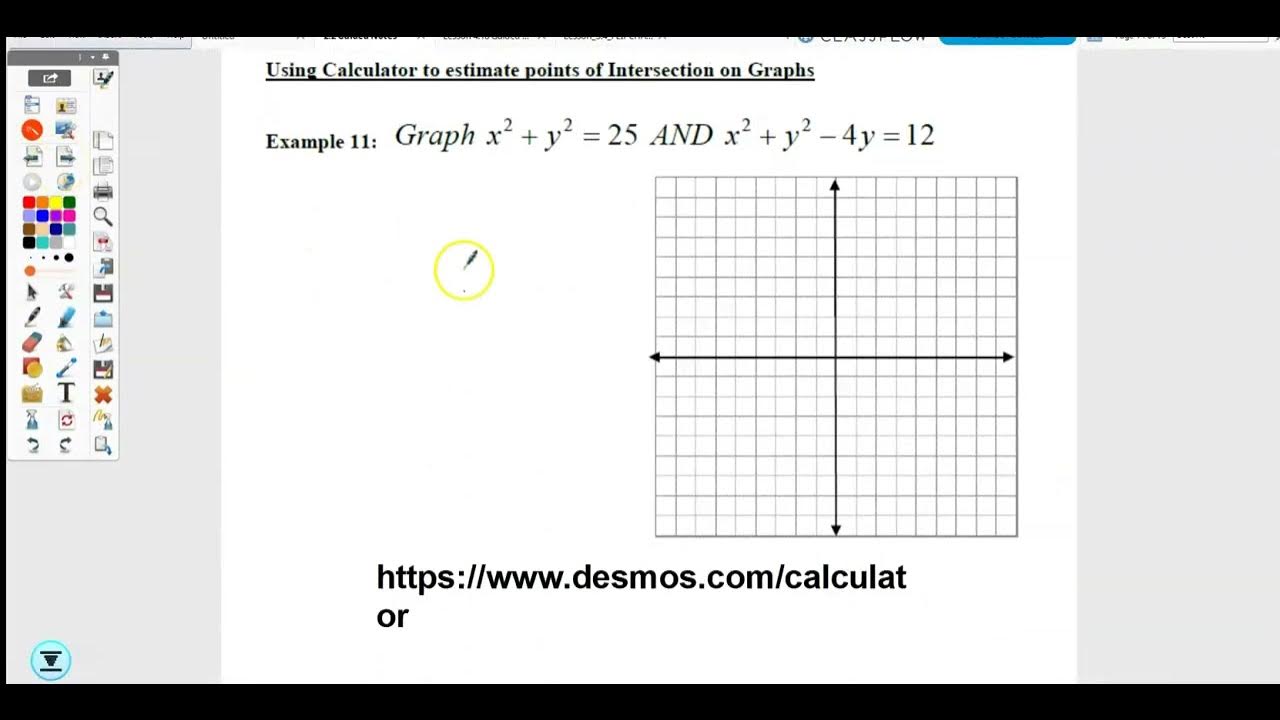Lesson 2 2 Using Desmos to Find Intersection Points - YouTube