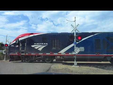 AMTK 316 Lead Engine East AMTK 8 Filmed In Welch Township MN (7-3-2023) - YouTube
