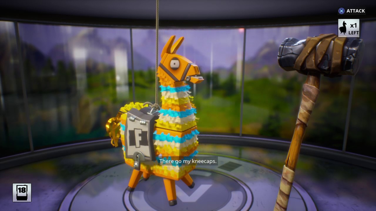 Fortnite loot Llama opening - YouTube