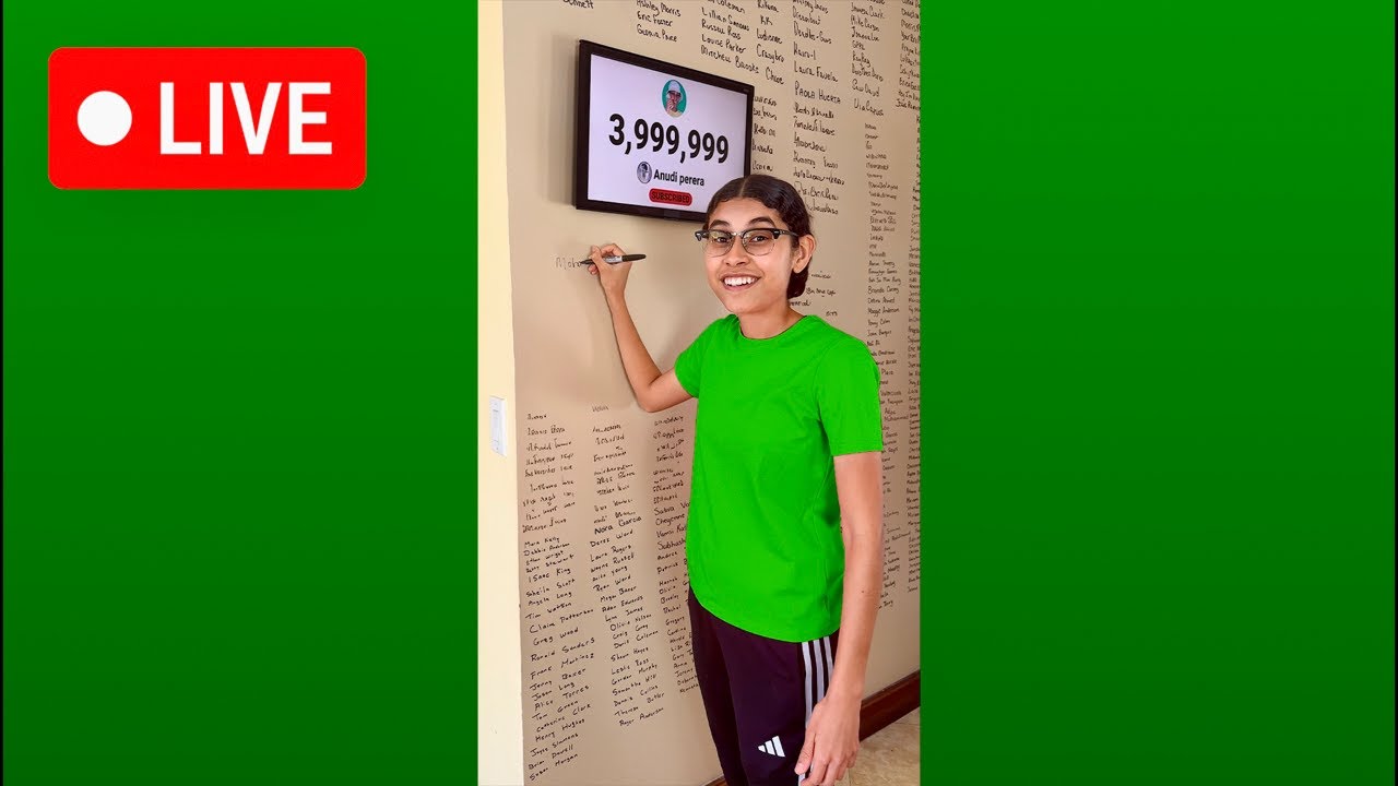 Writing the Names of Every Subscriber - YouTube