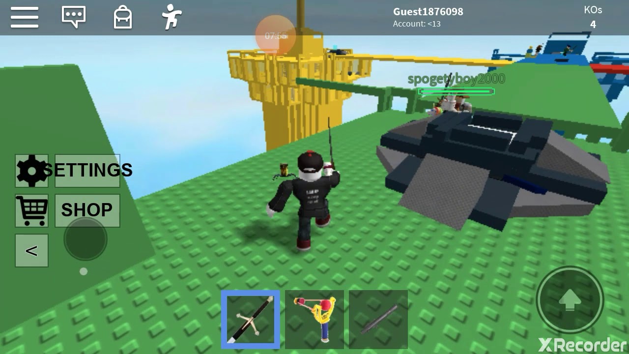 ROBLOX Guest1876098: Brick Battle - YouTube