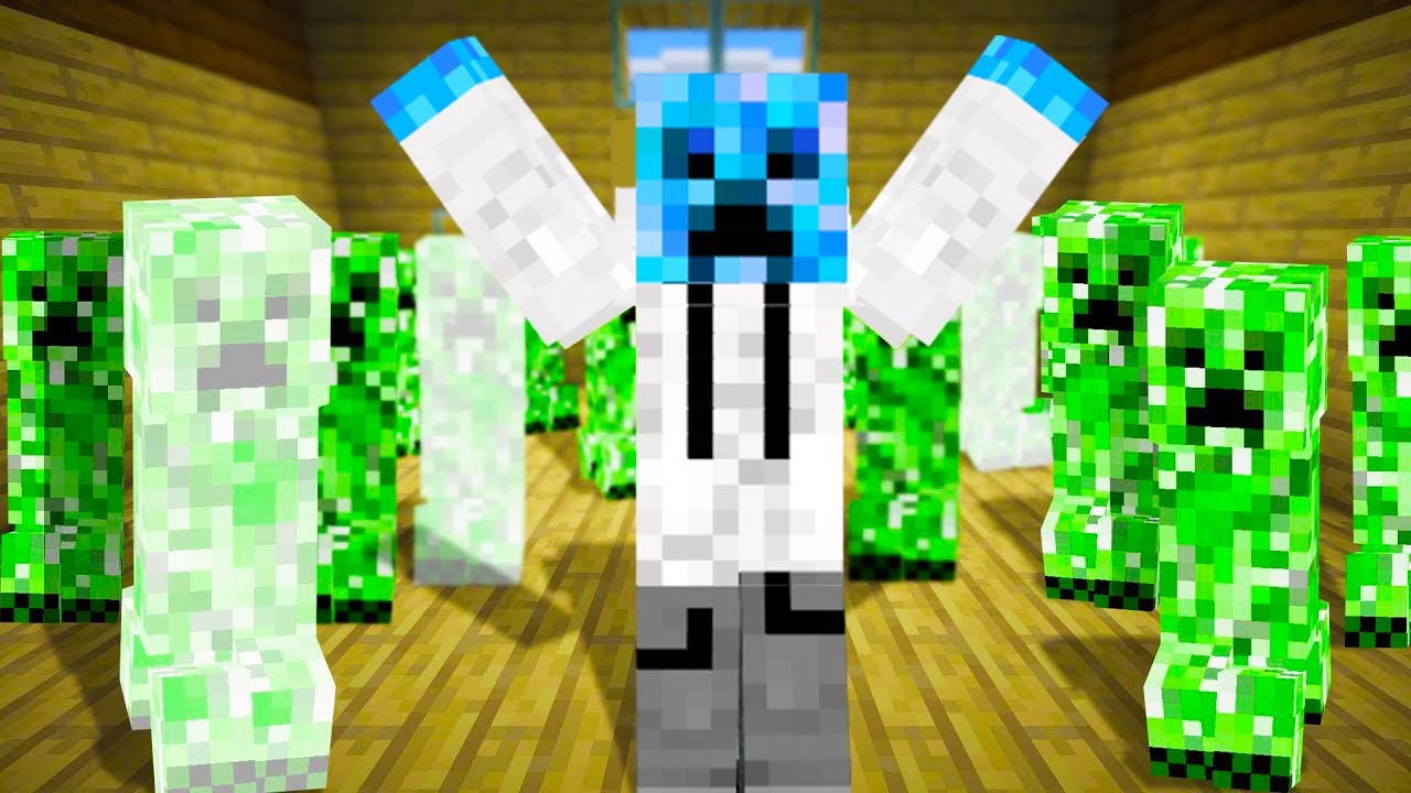 I GOT ATTACKED BY 100 CREEPERS in Minecraft !! - YouTube