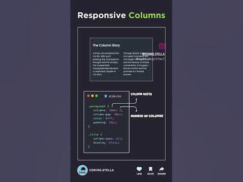responsive colame design #html #css #javascript #coder #viralvideo - YouTube