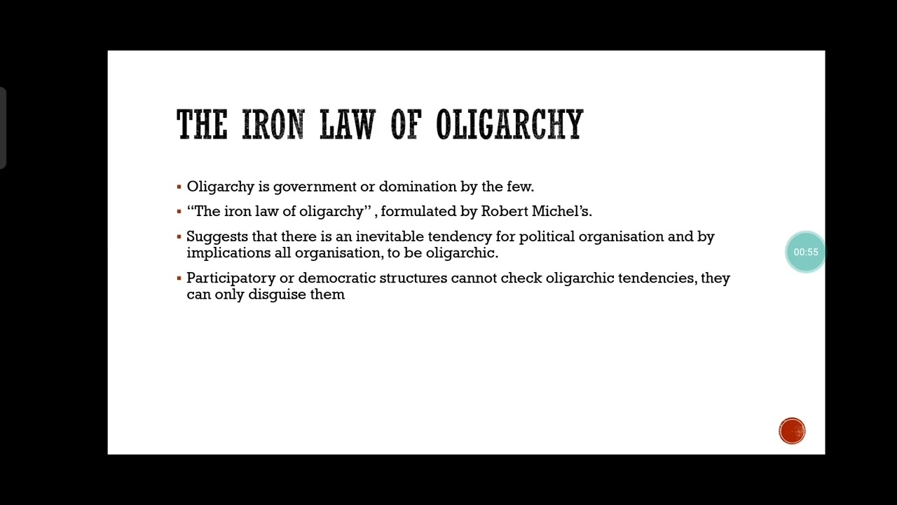 Iron Law Of Oligarchy
