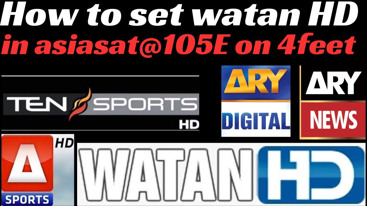 How to set watan HD in Asiasat@105E on 4feet dish - YouTube