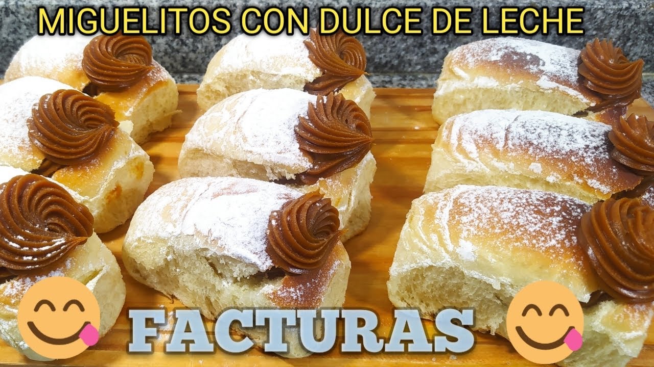 Facturas Argentinas Miguelitos de dulce de leche - YouTube