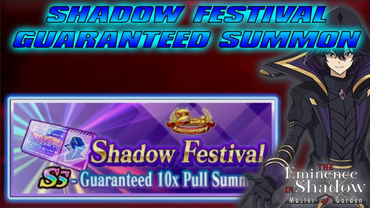 The Eminence In Shadow: Master Of Garden - 2nd Anniversary: Shadow ...