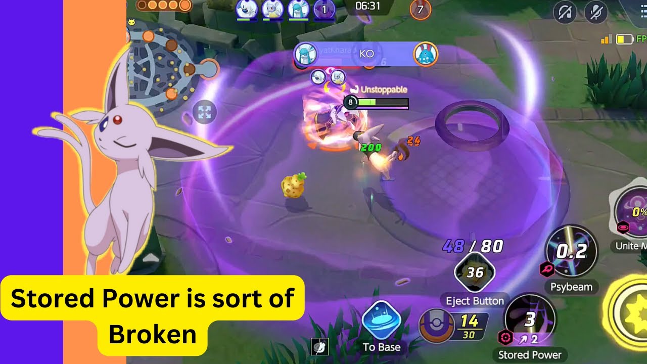 Stored power is sort of broken Espeon Build Pokemon unite stored power ...