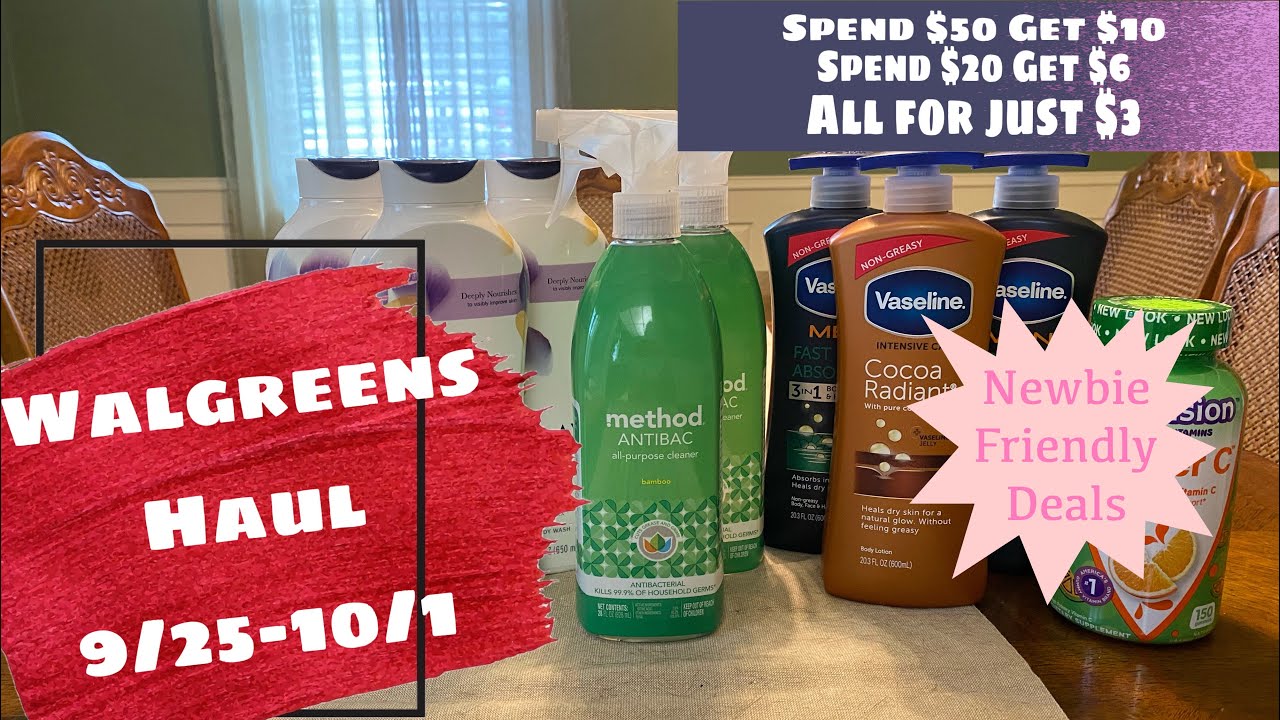 WALGREENS HAUL 9/25-10/1 | NEWBIE FRIENDLY DEALS | ALL FOR JUST $3 ...