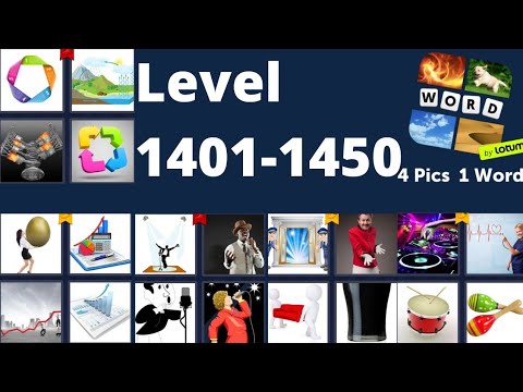 4 Pics 1 Word  Level 1401-1450 All  Answers (iOS - Android )