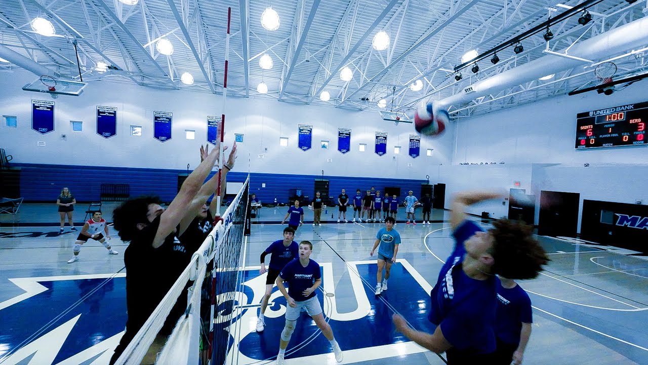 Upperclassmen vs. Underclassmen | Marymount Men's Volleyball Inter ...