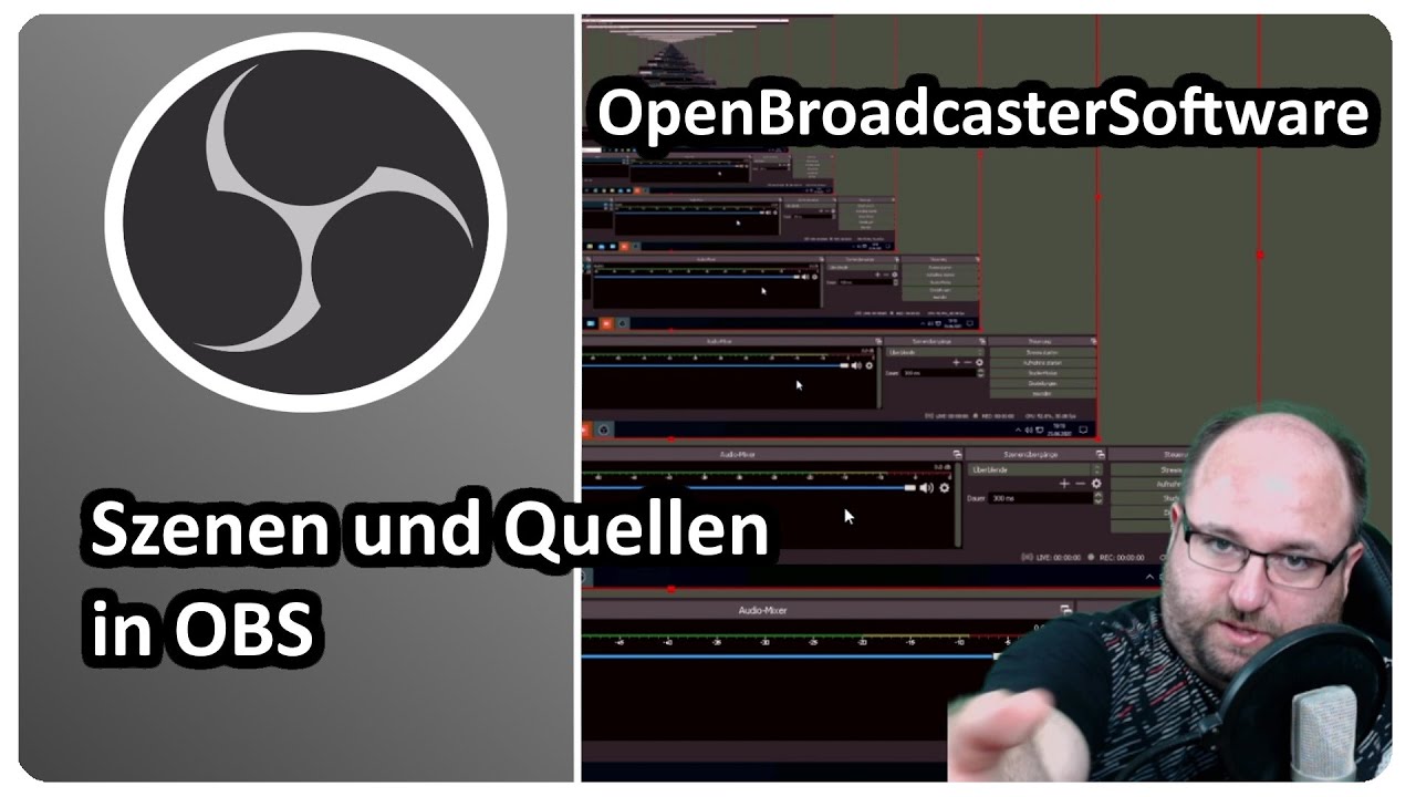 Streaming Hilfe | Szenen und Quellen in OBS | Deutsch German - YouTube