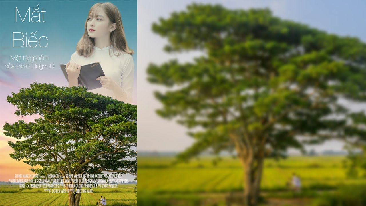 Thiết kế Poster theo phong cách mắt biếc - Cau28x - YouTube